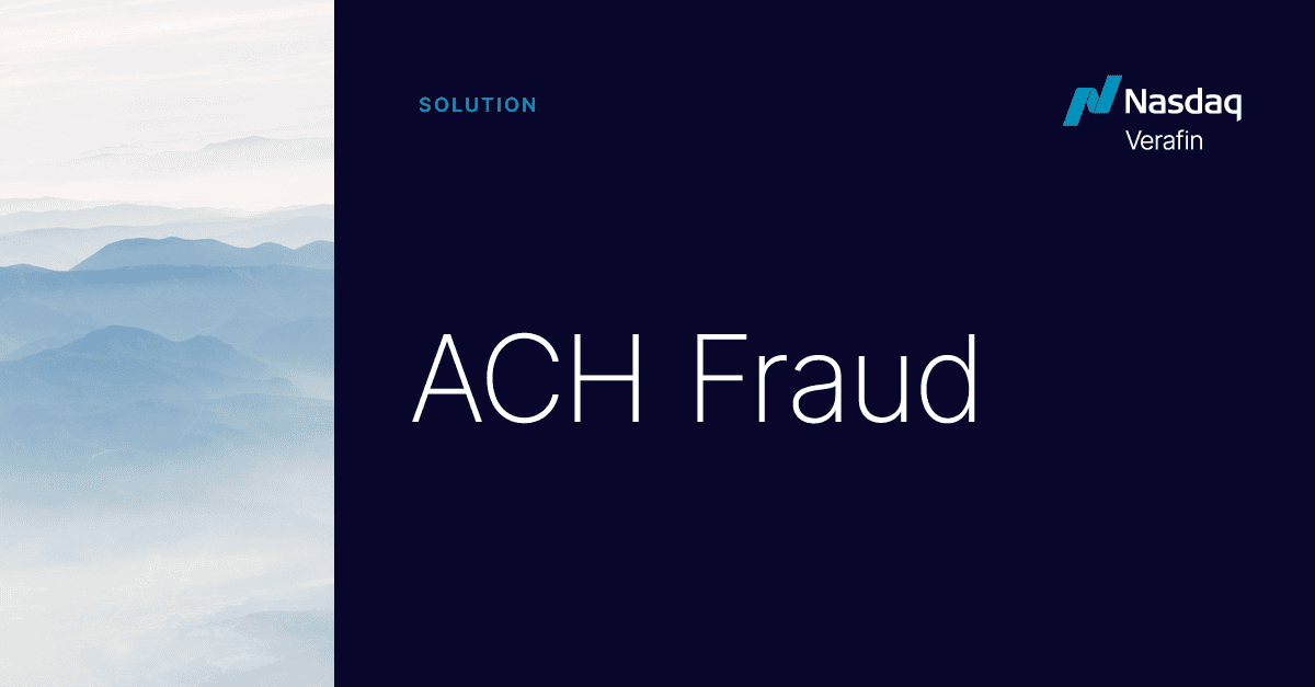 ACH Fraud Detection