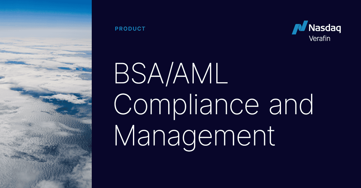 BSA/AML Compliance & Management Solutions