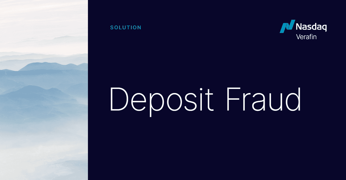 Deposit Fraud