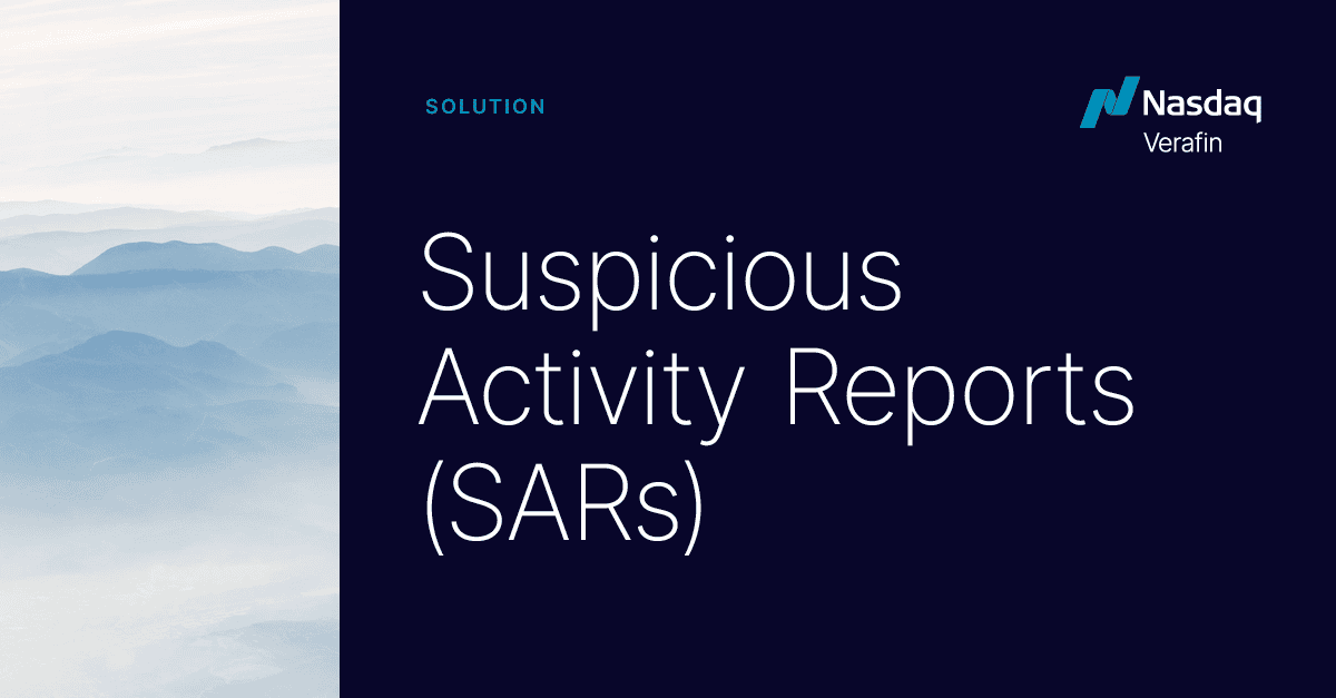 SARs: Automating Processes for Suspicious Activity Reporting