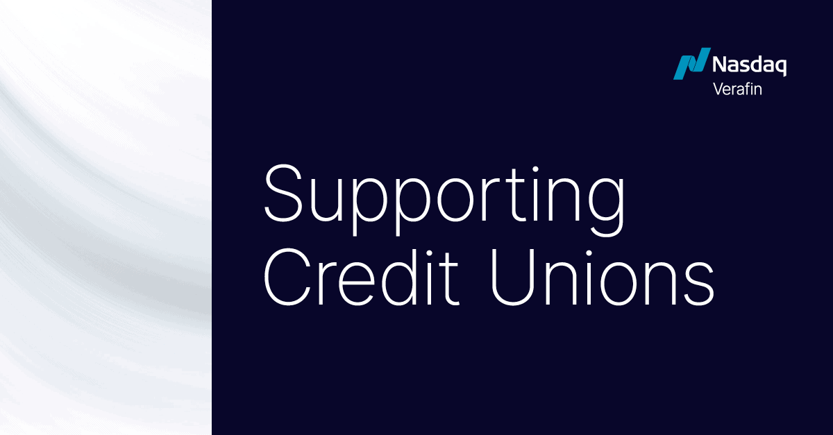 Supporting Credit Unions - Nasdaq Verafin