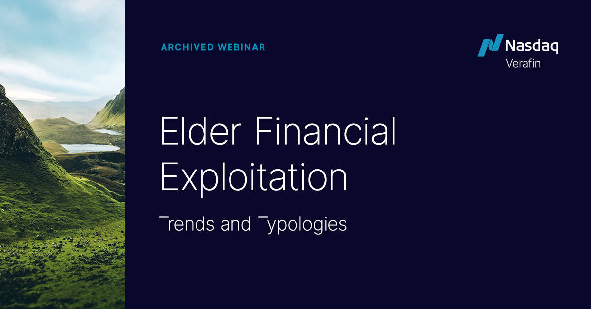 Elder Financial Exploitation: Trends and Typologies
