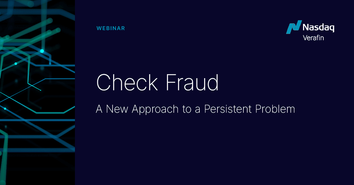 Check Fraud: A New Approach to a Persistent Problem